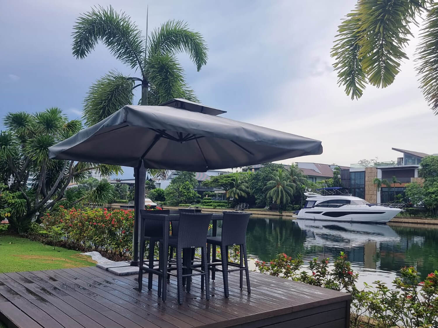 Outdoor Umbrella - Elite Deco Pte Ltd - Awning, Canopy, Zip Blinds ...